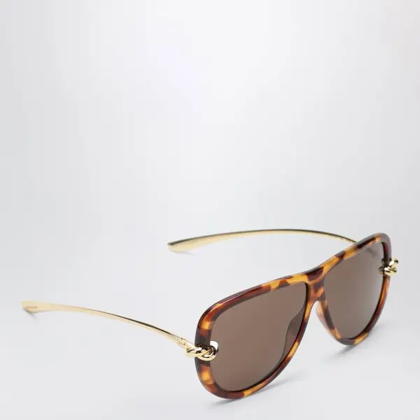 Bottega Veneta Knot Aviator Sunglasses - Brown