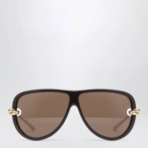 Bottega Veneta Knot Aviator Sunglasses - Metal