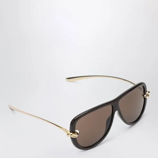 Bottega Veneta Knot Aviator Sunglasses - Metal