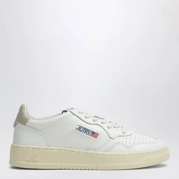 AUTRY Medalist Low Sneakers In Leather/feather Gray - White