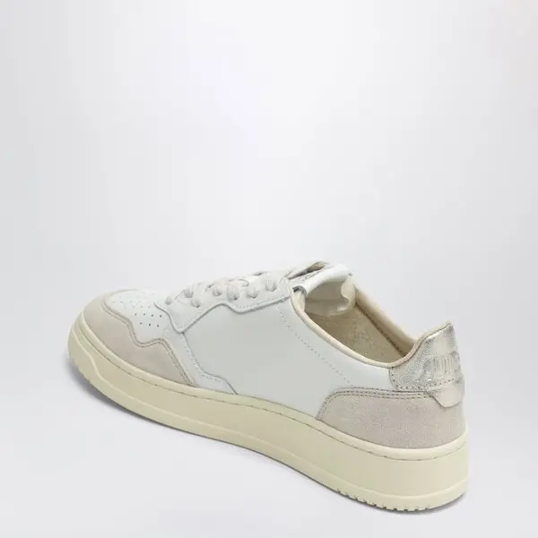AUTRY Medalist Leather And Suede Low Top Sneakers - White