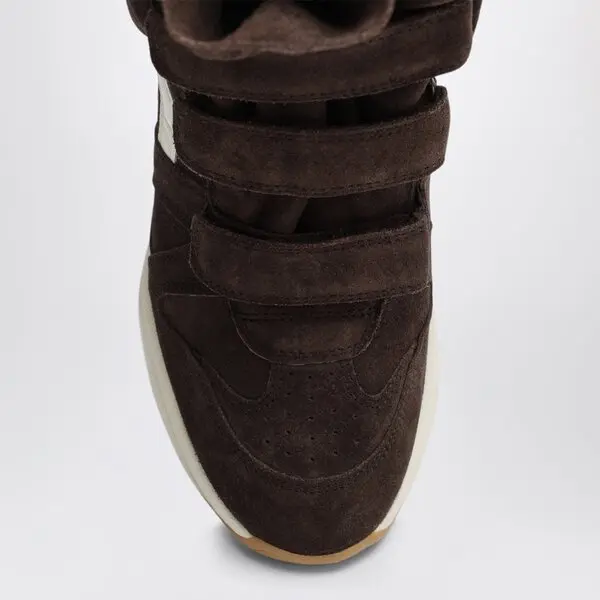 Isabel Marant Étoile Suede Balskee Wedge Sneakers - Brown
