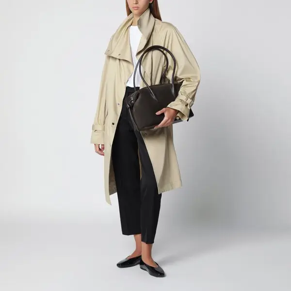 Yuzefi Brioche Duffle Bag In Suede - Brown