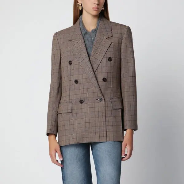 Chloé Prince Of Wales Pattern Double-breasted Jacket