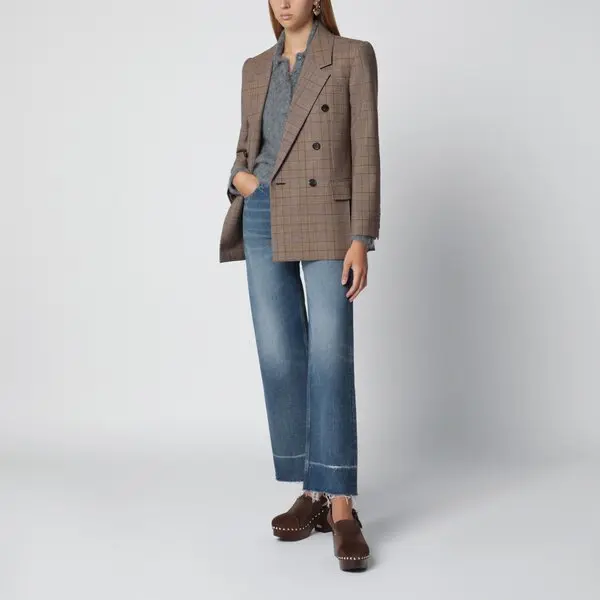 Chloé Prince Of Wales Pattern Double-breasted Jacket