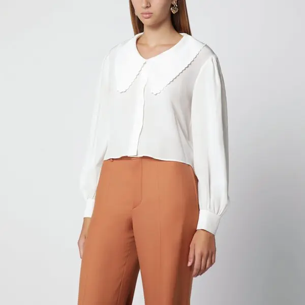 Chloé Milk Silk Blouse - White