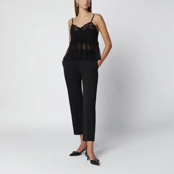 Chloé Silk Crêpe De Chine Top With Thin Straps