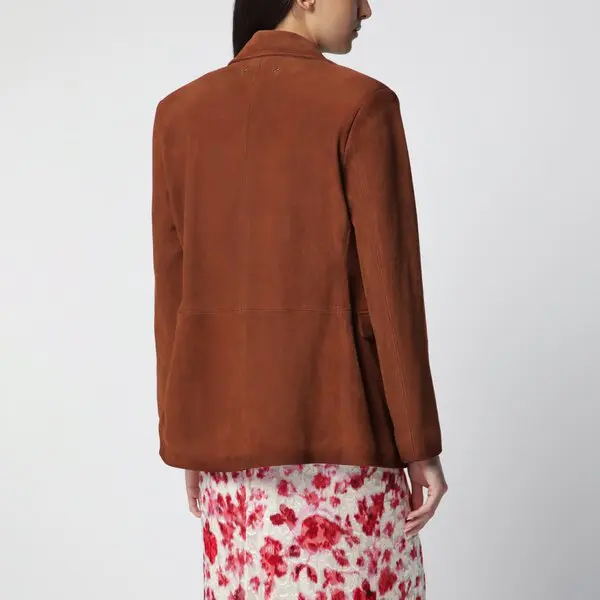 GOLDEN GOOSE Robyn Suede Sheepskin Blazer