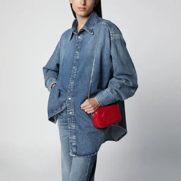 GOLDEN GOOSE Mini Star Bag In Patent Leather - Red