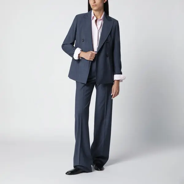 Max Mara Classic Trousers In Virgin Wool