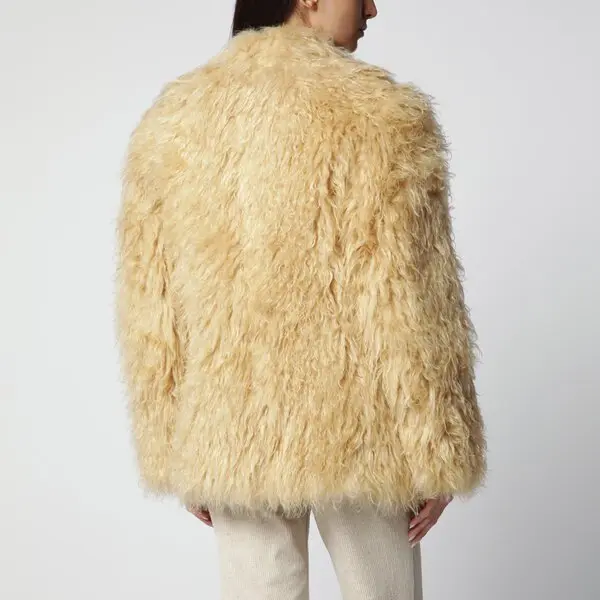 Isabel Marant Étoile Pale Long-haired Faux Fur Coat