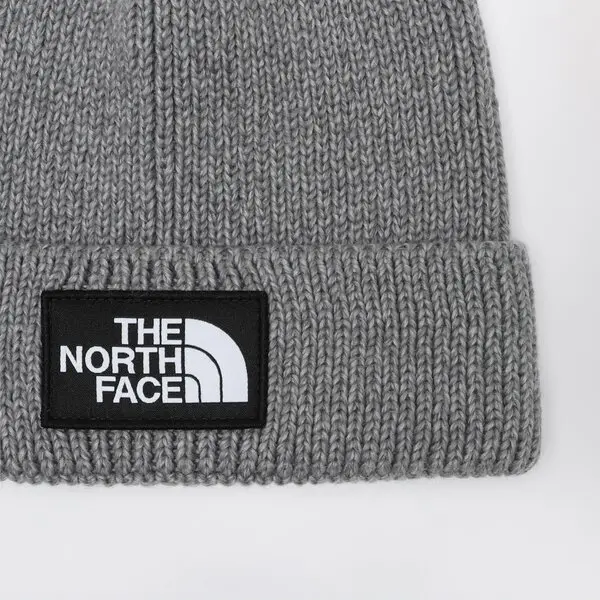 The North Face Ribbed Beanie With Logo Patch