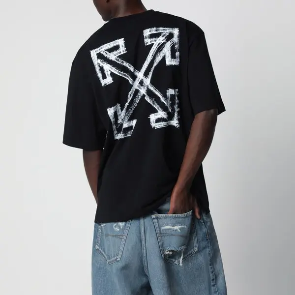 OFF-WHITE™ Motion Arrow Logo T-shirt In Cotton