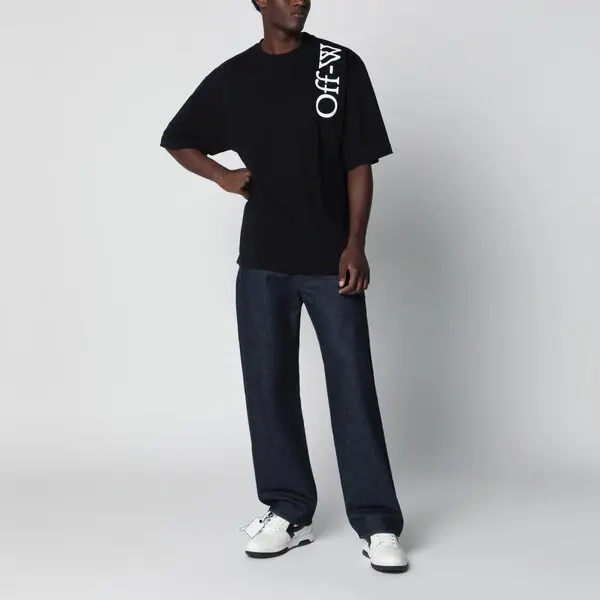 OFF-WHITE™ Crewneck T-shirt With Printed Logo In Cotton