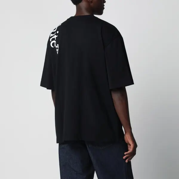 OFF-WHITE™ Crewneck T-shirt With Printed Logo In Cotton
