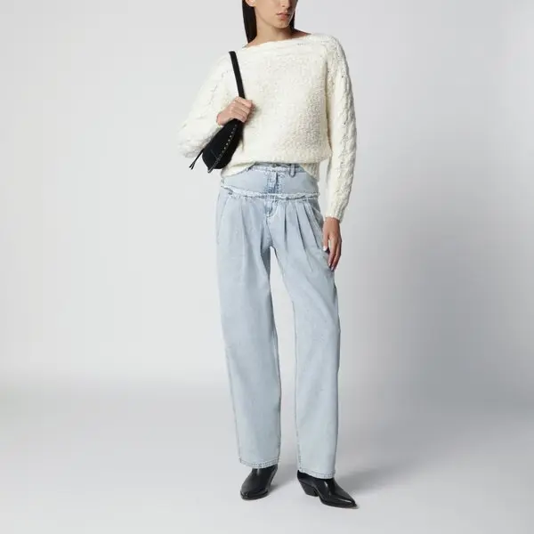 Isabel Marant Étoile Iniza Pleated Wide-leg Jeans
