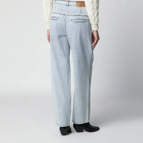Isabel Marant Étoile Iniza Pleated Wide-leg Jeans