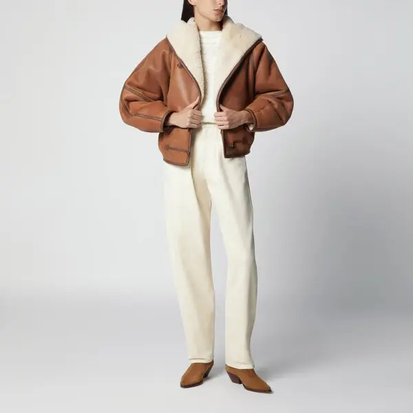 Isabel Marant Étoile Lisha Barrel Jeans In Cotton Denim - Beige