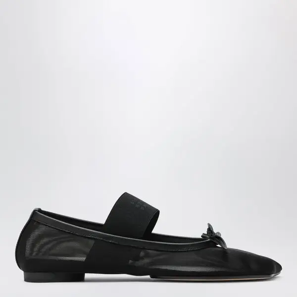 MAISON MARGIELA Numeric Anatomic Ballerina Flats In Nylon And Leather - Black
