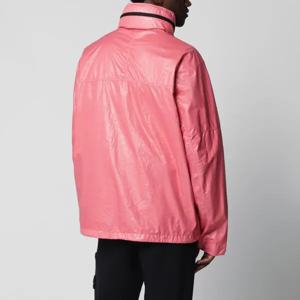 Stone Island Geranium Glossy Nylon Jacket - Pink