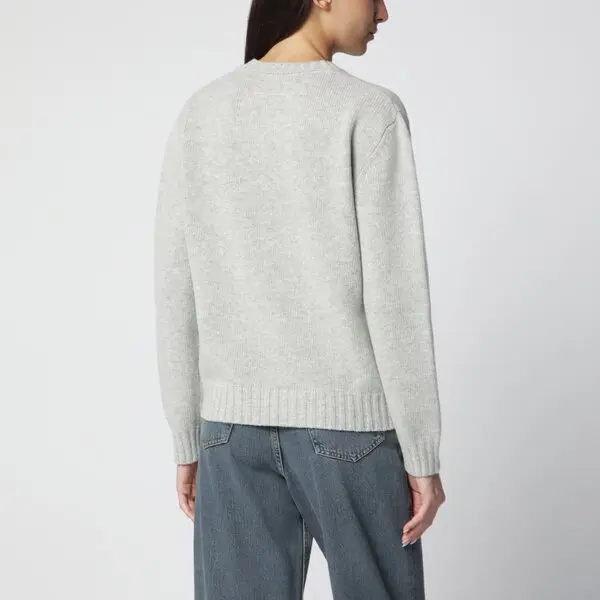 MAISON MARGIELA Sweater With Calligraphic Print - Grey