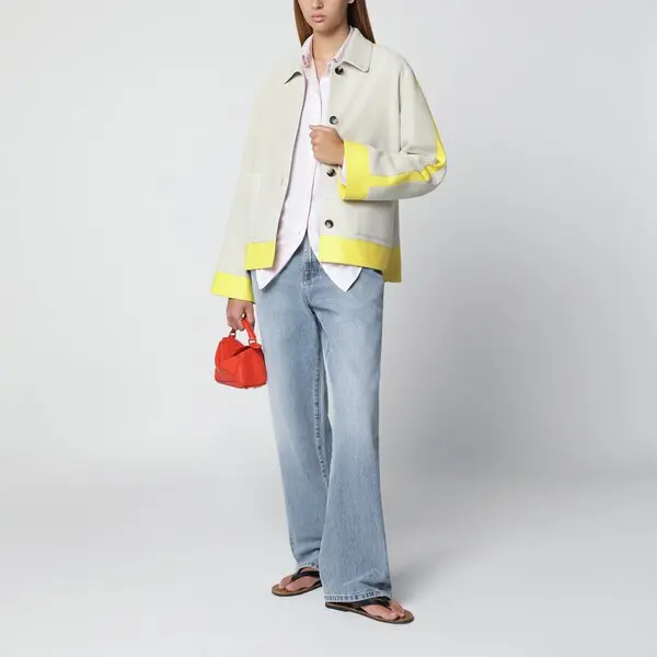 Loewe Light Suede Jacket With Contrasting Inserts