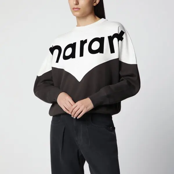 Isabel Marant Étoile Cotton Sweatshirt With Logo - Black