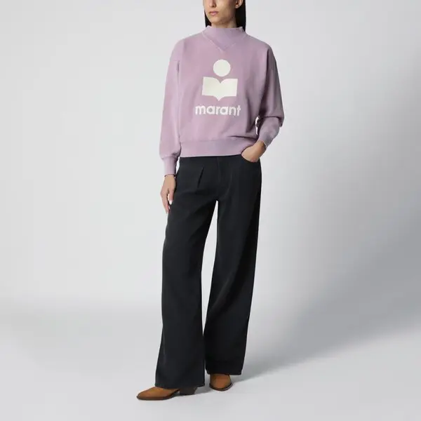 Isabel Marant Étoile Cotton Sweatshirt With Logo - Pink