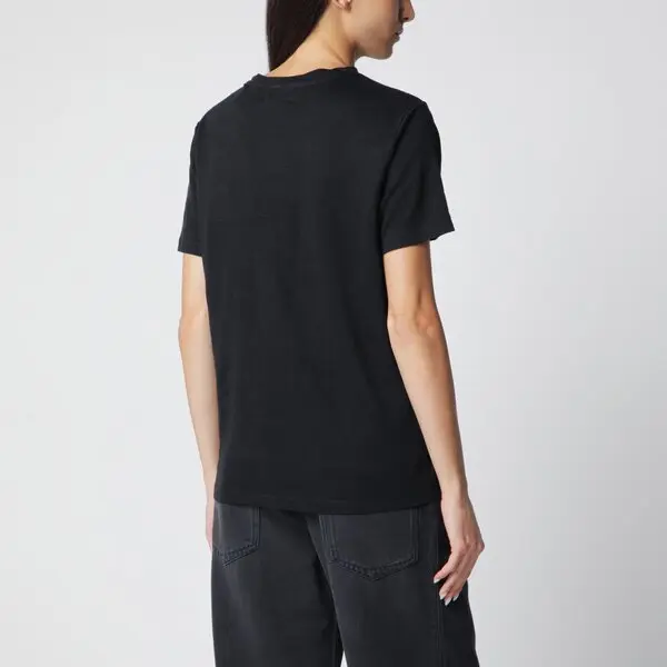 Isabel Marant Étoile Zewel Logo Linen T-shirt - Black