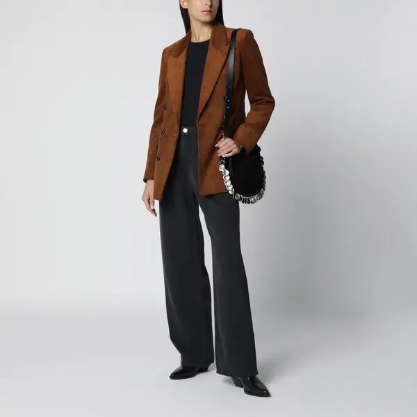 Isabel Marant Étoile Caramel Double-breasted Corduroy Jacket