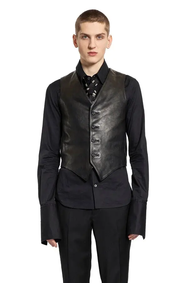 ANN DEMEULEMEESTER Alrik Classic Waistcoat - Black