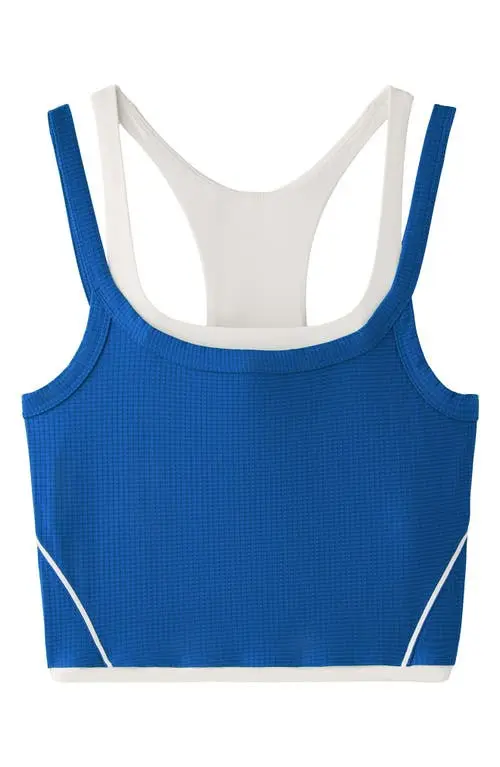 RHONE Doubletake Layer Sports Bra - Deep Sea Blue