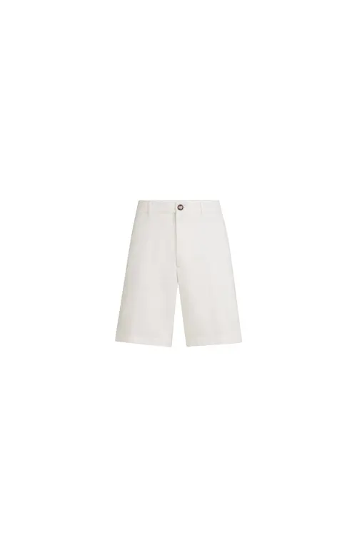Brunello Cucinelli Twisted Cotton Gabardine Bermuda Shorts