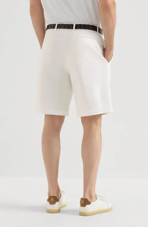 Brunello Cucinelli Twisted Cotton Gabardine Bermuda Shorts