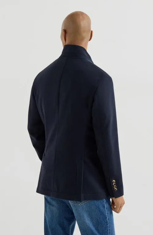 Brunello Cucinelli Lightweight Water-resistant Cashmere Blazer - Navy Blue