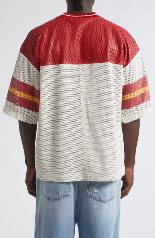 Amiri Perforated Leather Football Jersey