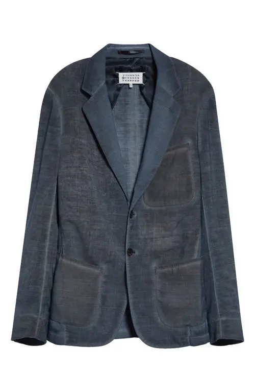 MAISON MARGIELA Double Dyed Wool Sport Coat - Army Blue
