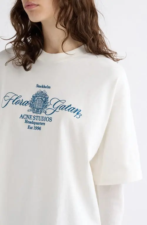 Acne Studios Edra Embroidered T-shirt