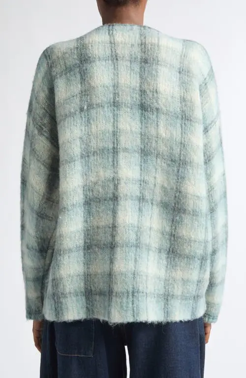 R13 Plaid Alpaca-blend Cardigan