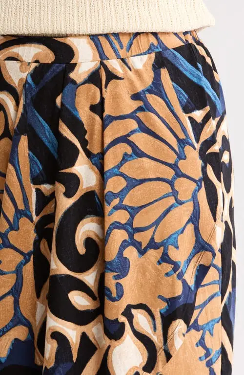 NIC+ZOE Deco Blooms Knit Faux-wrap Skirt