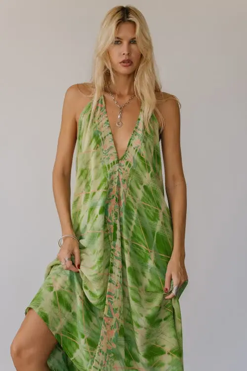SUN CHILD Classic Silk Dress Zuma
