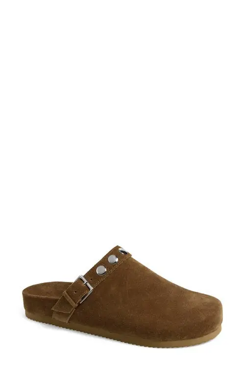 Paige Weaver Studded Clogs - Chestnut