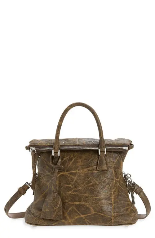 MAISON MARGIELA 5ac Soft Mini Leather Crossbody Bag
