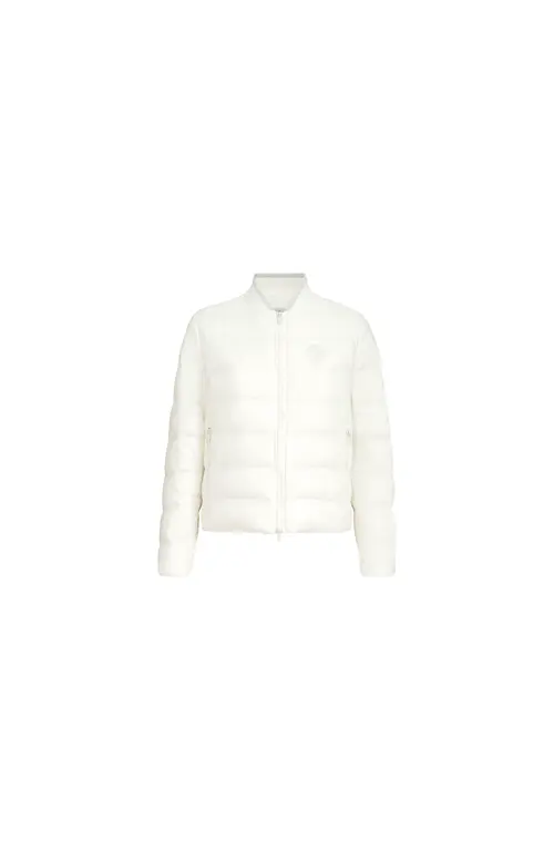 Brunello Cucinelli Water-resistant Matte Nylon Down Jacket With Logo