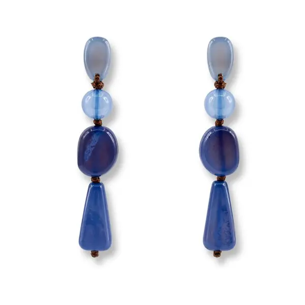 MICHAEL NASH JEWELRY Rachel Lightweight Shades Of Resin Drop Earrings - Blue