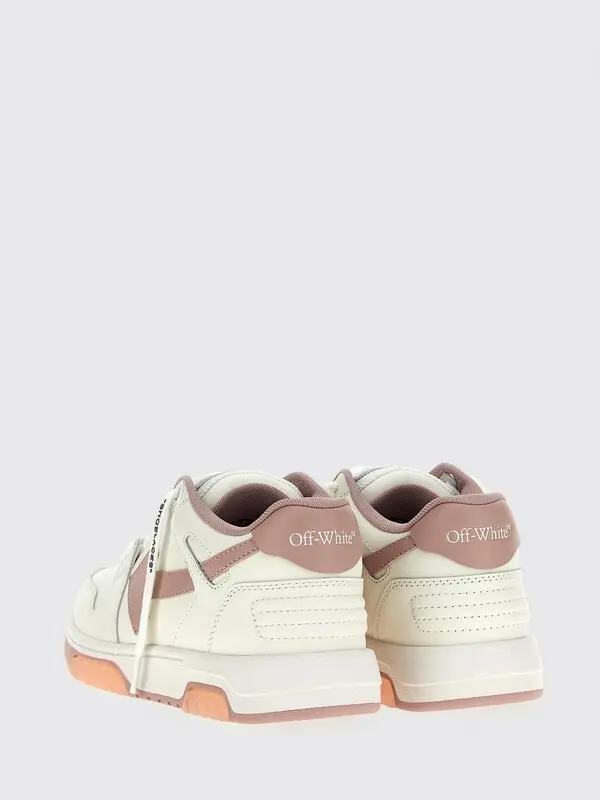 Off-White Leather Sneakers - Pink