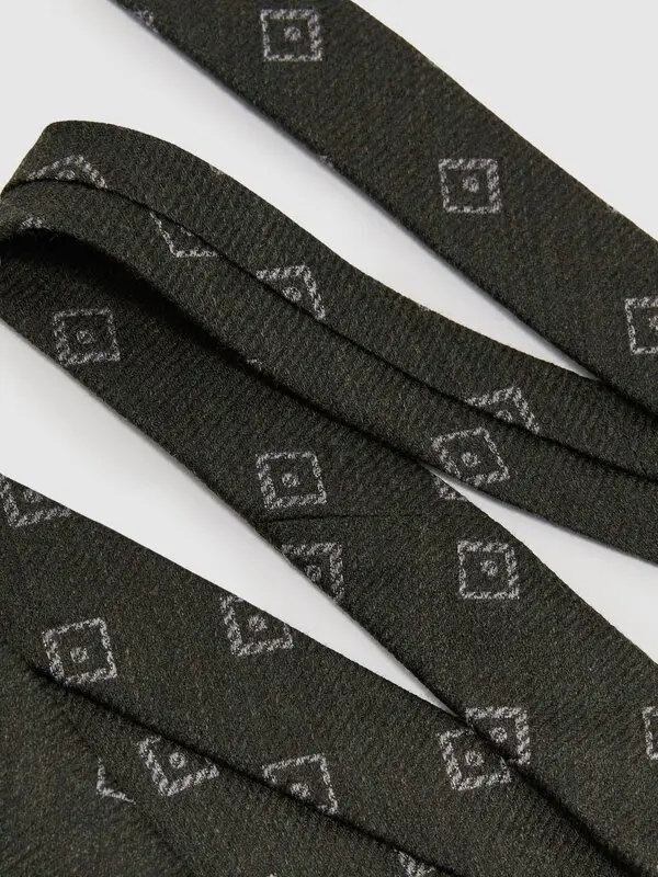 REISS Fazio Tie - Forest Green