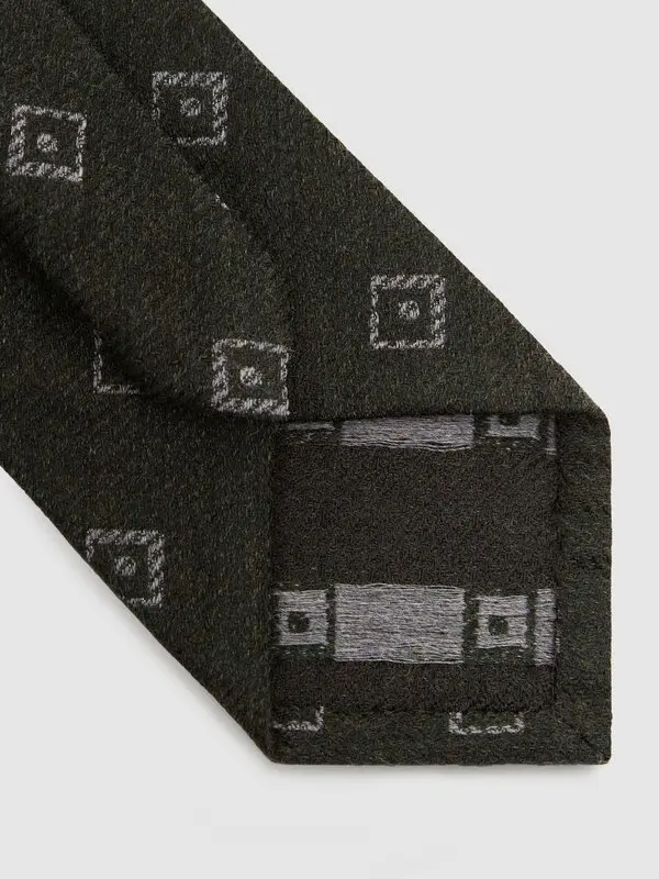 REISS Fazio Tie - Forest Green