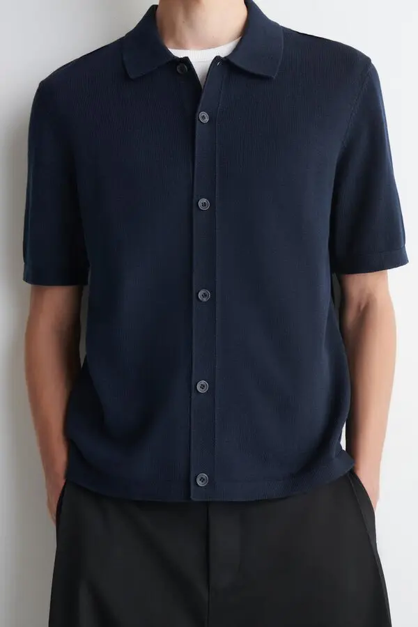 Cos Knitted Cotton Shirt