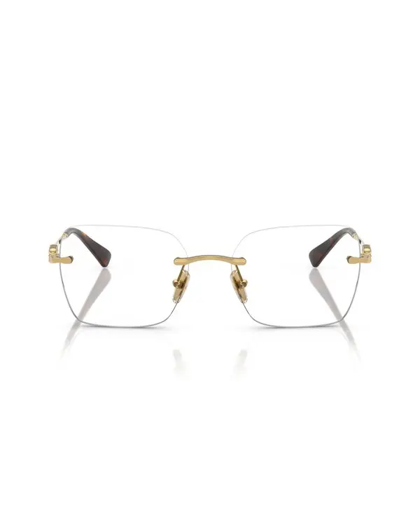 VOGUE EYEWEAR Square Rimless Eyeglasses With Tone Detail - Gold